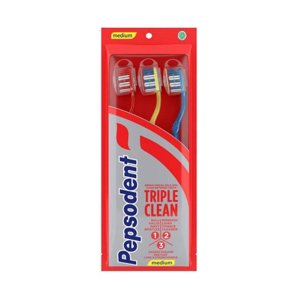 Pepsodent Tootbrush Triple Clean Soft 72s | Indonesia Distribution Hub