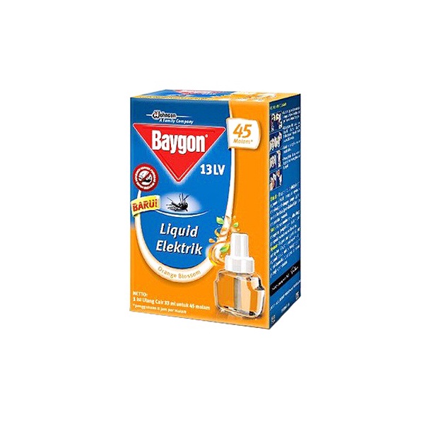 Baygon Liquid Electric Refill Orange Blossom 33mL | Indonesia Distribution Hub