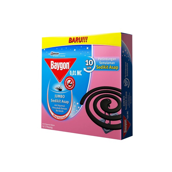 Baygon Coil Jumbo Low Smoke 10Hr | Indonesia Distribution Hub