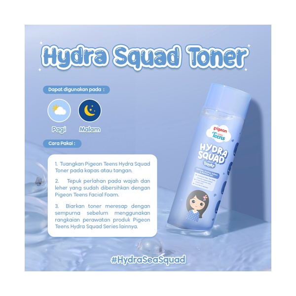 Pigeon Teens Toner 100mL HYDRA SQUAD | Indonesia Distribution Hub