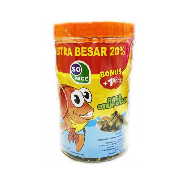 So Nice 25 x 21Gr Sosis Ikan Otak Otak Toples | Indonesia Distribution Hub