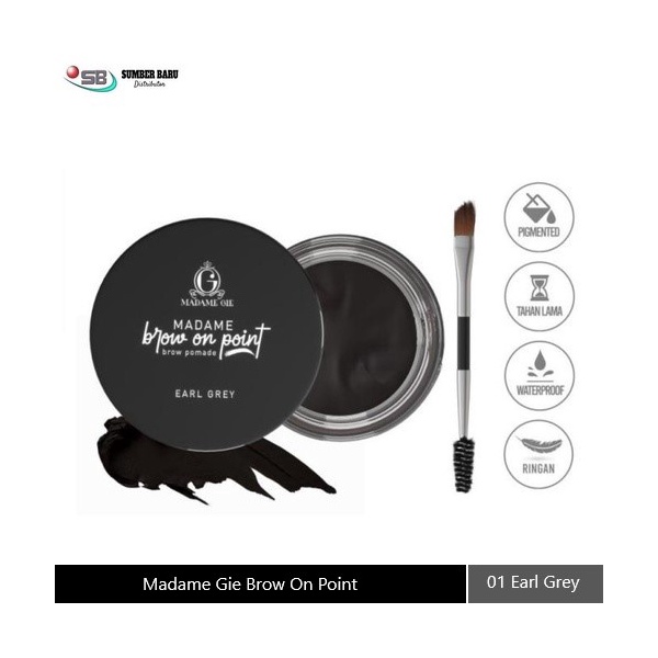 Madame Gie Brow On Point 01 Earl Grey | Indonesia Distribution Hub