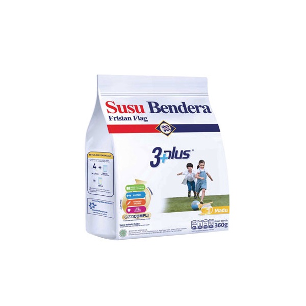 Susu Bendera 3+ Honey Pouch 24 x 360 Gr | Indonesia Distribution Hub