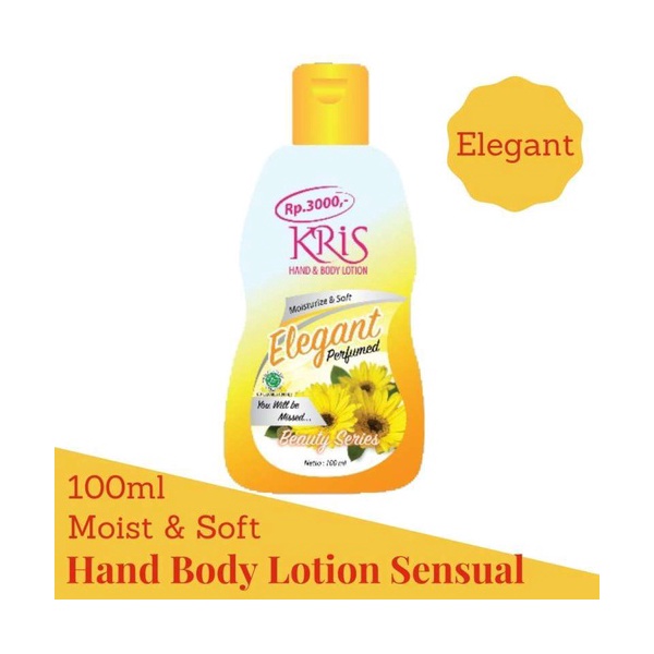 Kris Hand Body Lotion Elegant Yelow 100mL | Indonesia Distribution Hub