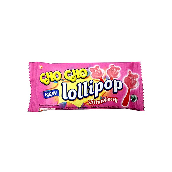 Cho Cho Lollipop Strawberry Box 10 Gr | Indonesia Distribution Hub