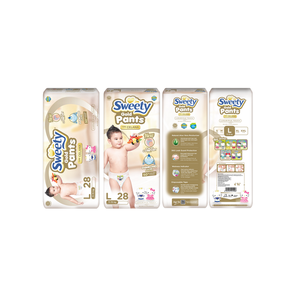 Sweety Pants Gold L 28s | Indonesia Distribution Hub