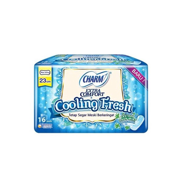 Charm Body Fit Cooling Fresh Non Wing 23cm 16PAD | Indonesia Distribution Hub