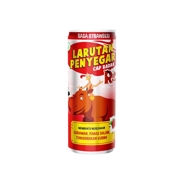 Larutan Penyegar cap Badak Anak 238 mL Strawberry | Indonesia Distribution Hub