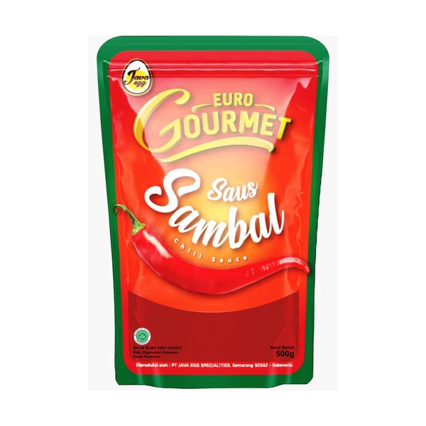 EURO GOURMET SAUS SAMBAL 500 Gr | Indonesia Distribution Hub