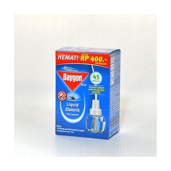 Baygon Liquid Electric Refill Regular 33 mL | Indonesia Distribution Hub