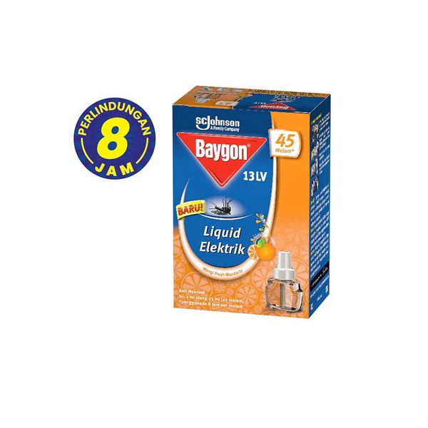 Baygon Liquid Electric Refill Fresh Mandarin 33 mL | Indonesia Distribution Hub
